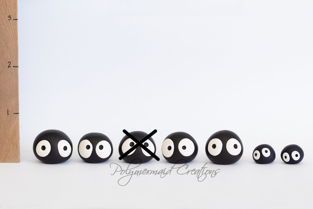 Soot Sprite Miniature Polymer Clay Figure - Etsy
