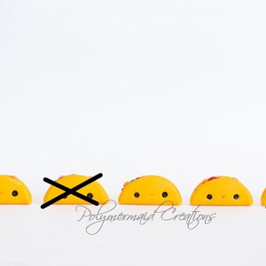 Tiny Taco Sculpture - Miniature Polymer Clay Figure - Etsy