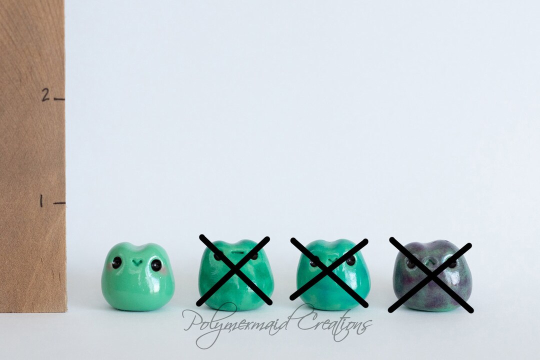 Tiny Frog Miniature Polymer Clay Figure - Etsy