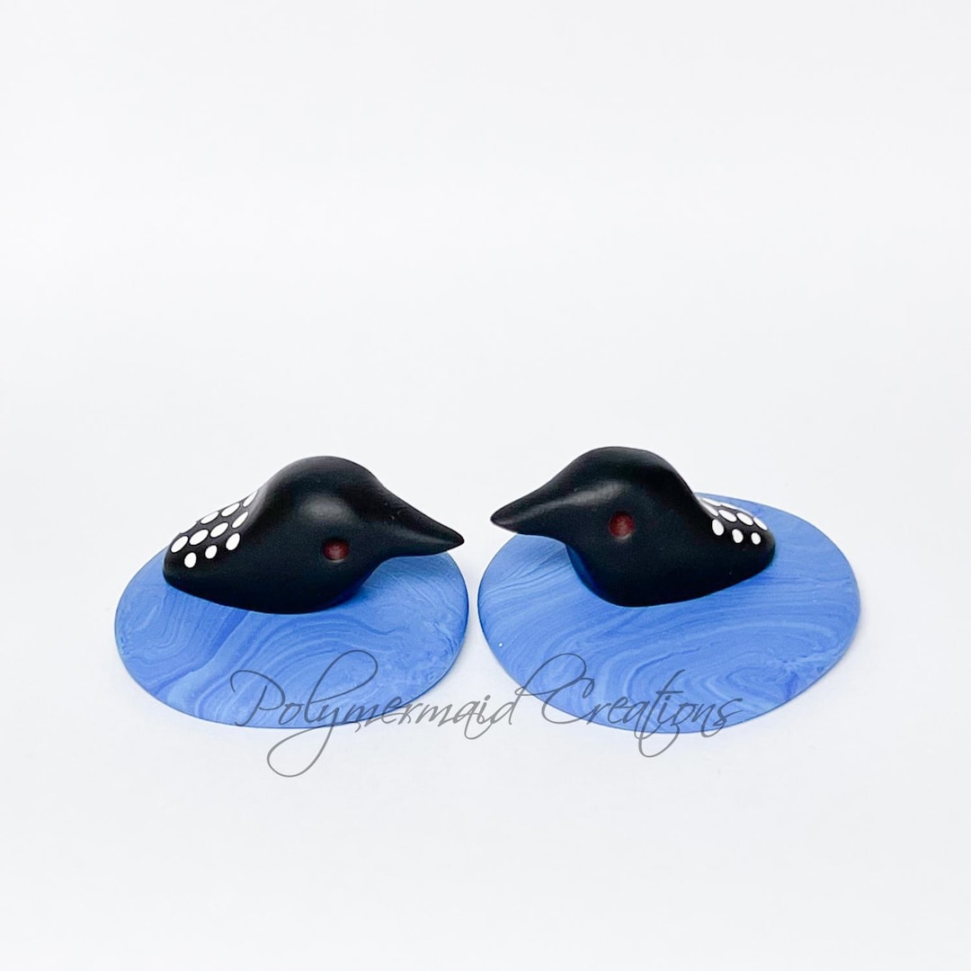 Tiny Loon - Miniature Polymer Clay Figure - Etsy