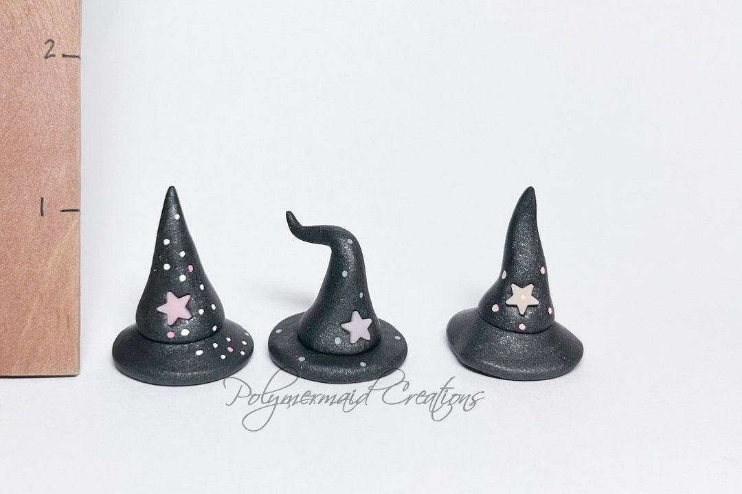 Witch Hat - Miniature Polymer Clay Figure - Etsy