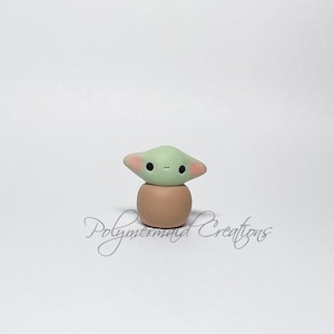 Tiny Grogu - Miniature Polymer Clay Sculpture - Etsy
