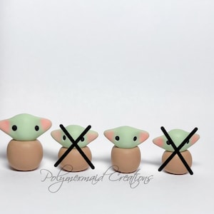 Tiny Grogu - Miniature Polymer Clay Sculpture - Etsy