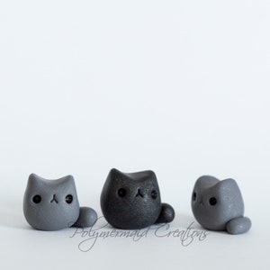 Tiny Kitty Cat - Miniature Polymer Clay Figure - Etsy