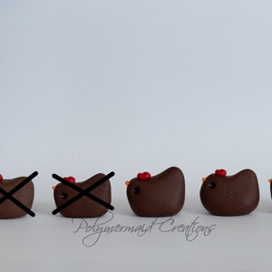 Tiny Chicken Miniature Polymer Clay Figure - Etsy