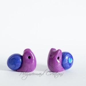 Tiny Snail - Miniature Polymer Clay Figure - Etsy
