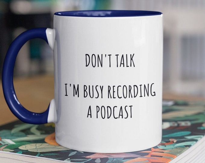 Podcast Coffee Mug Podcaster Gift Podcasting Present Ask Me About My ...