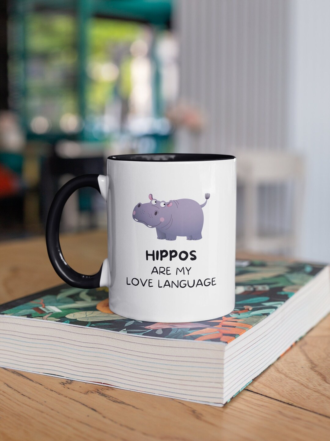 Hippo Mug, Hippo Gift, Hippos Are My Love Language, Hippopotamus Mug ...
