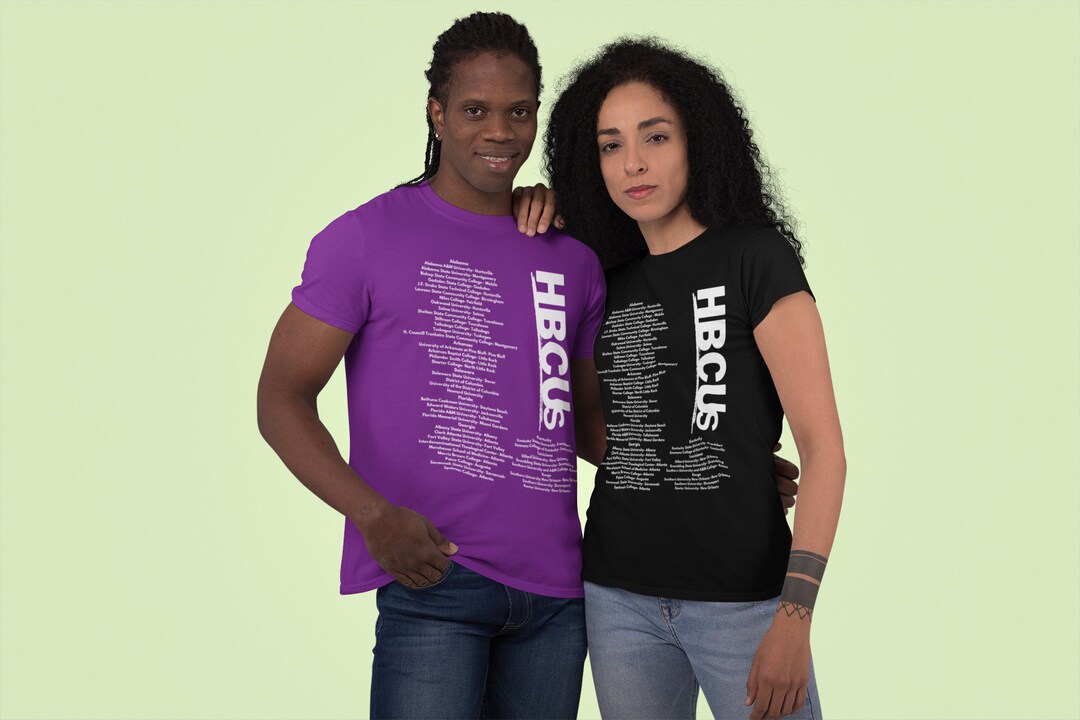 White Letters HBCU Unisex Jersey Short Sleeve Tee| Black Owned Shop - Etsy