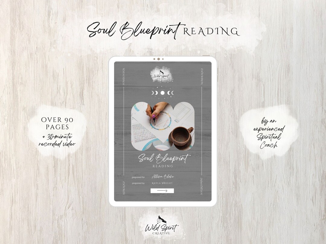 Soul Blueprint Reading With a Spiritual Coach Human Design - Etsy