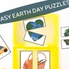 Earth Day Easy Puzzle, Matching Game for Toddlers, Math Printable, Fine ...