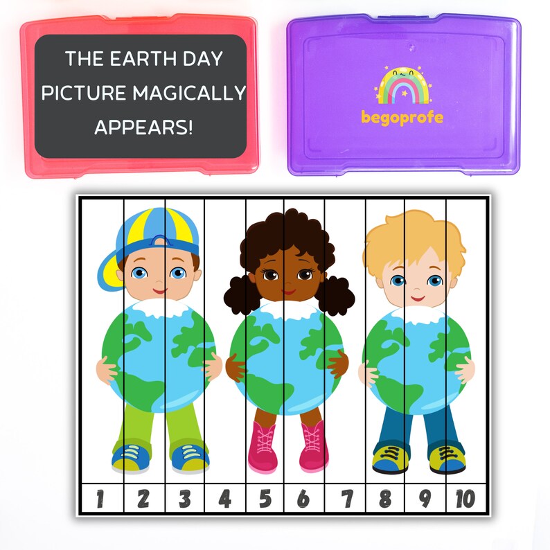 Earth Day Activities for Kindergarten, Number Puzzle, Counting ...