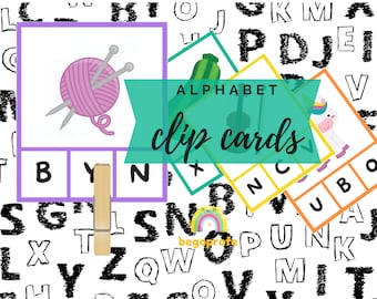 Letter Recognition Cards - Etsy