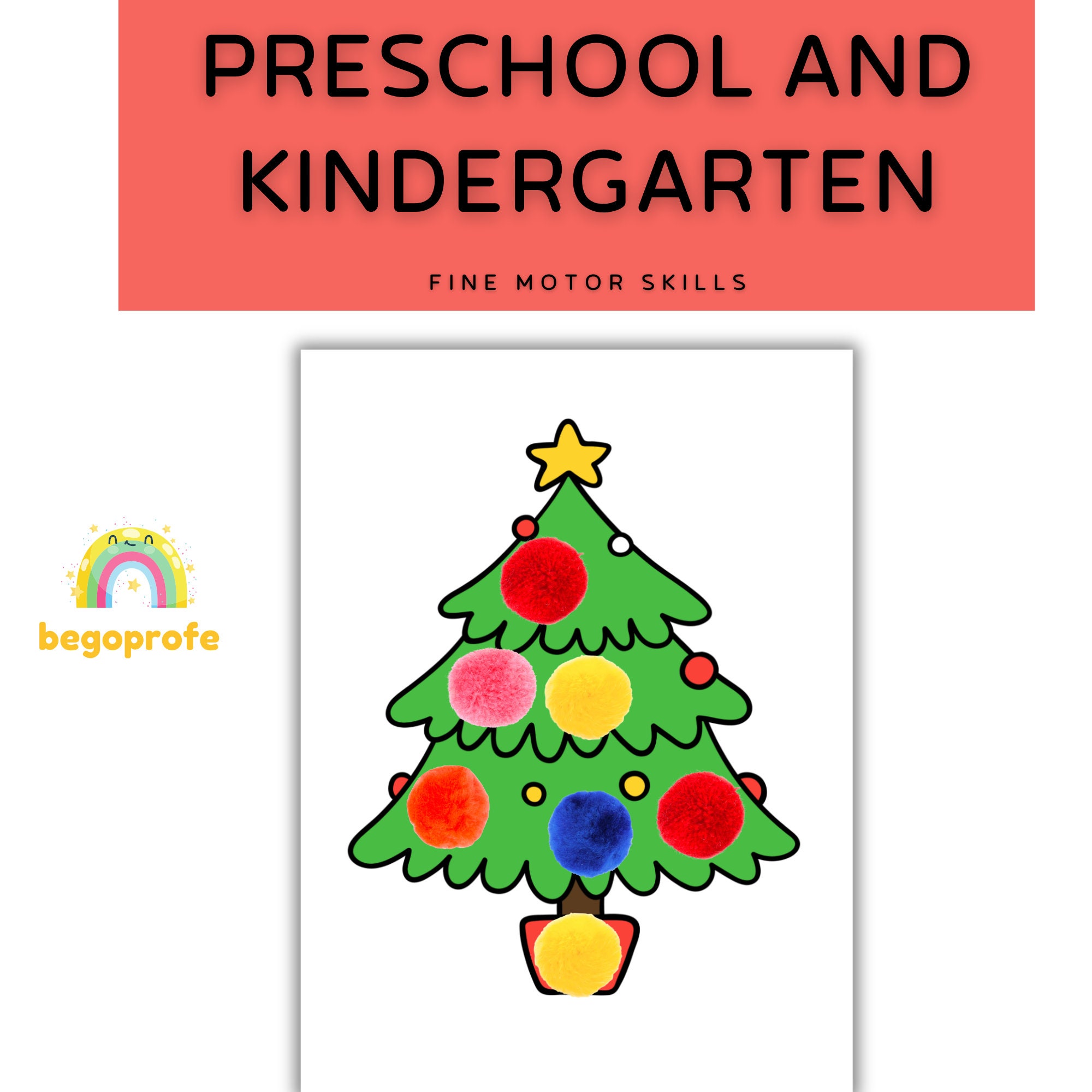 Fine Motor Skills Activities for Christmas, Preschool Education ...