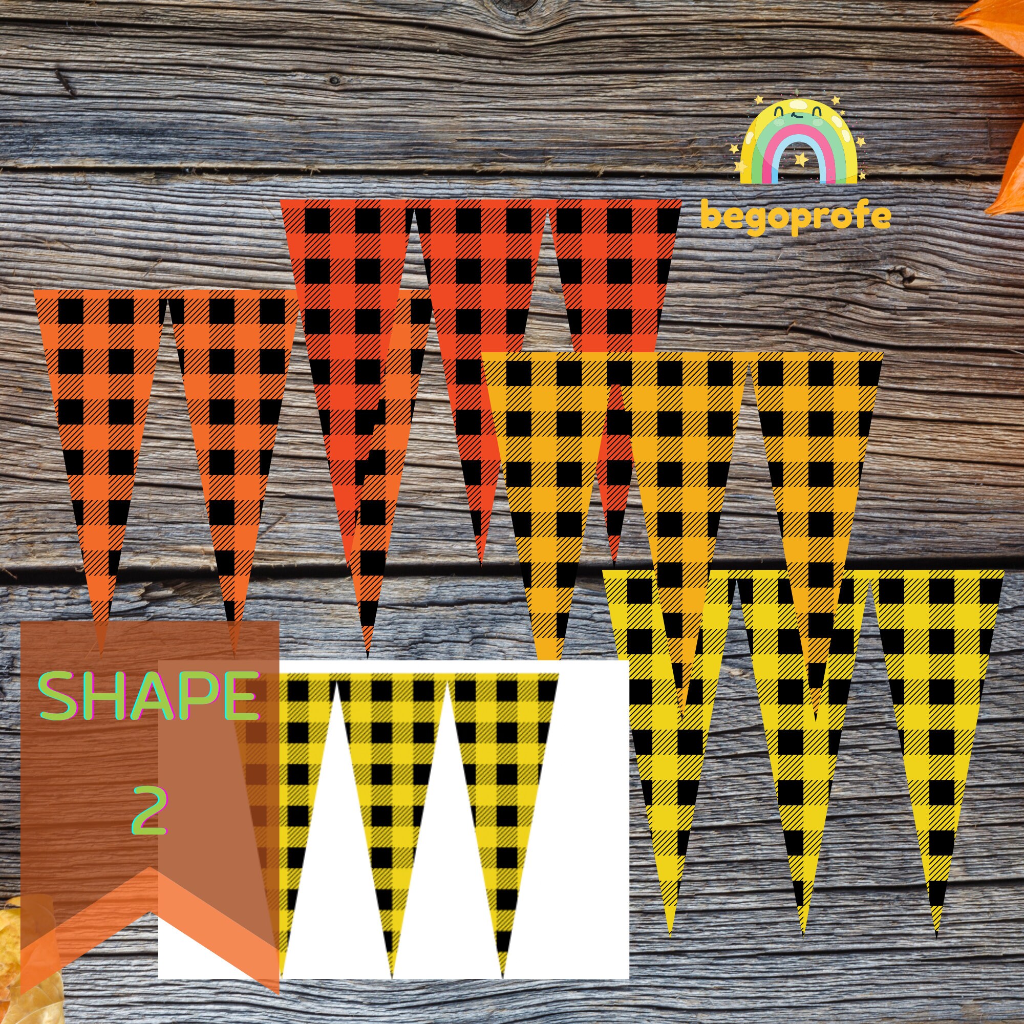 Buffalo Plaid Printable Banner for Kindergarten Pennants Png - Etsy