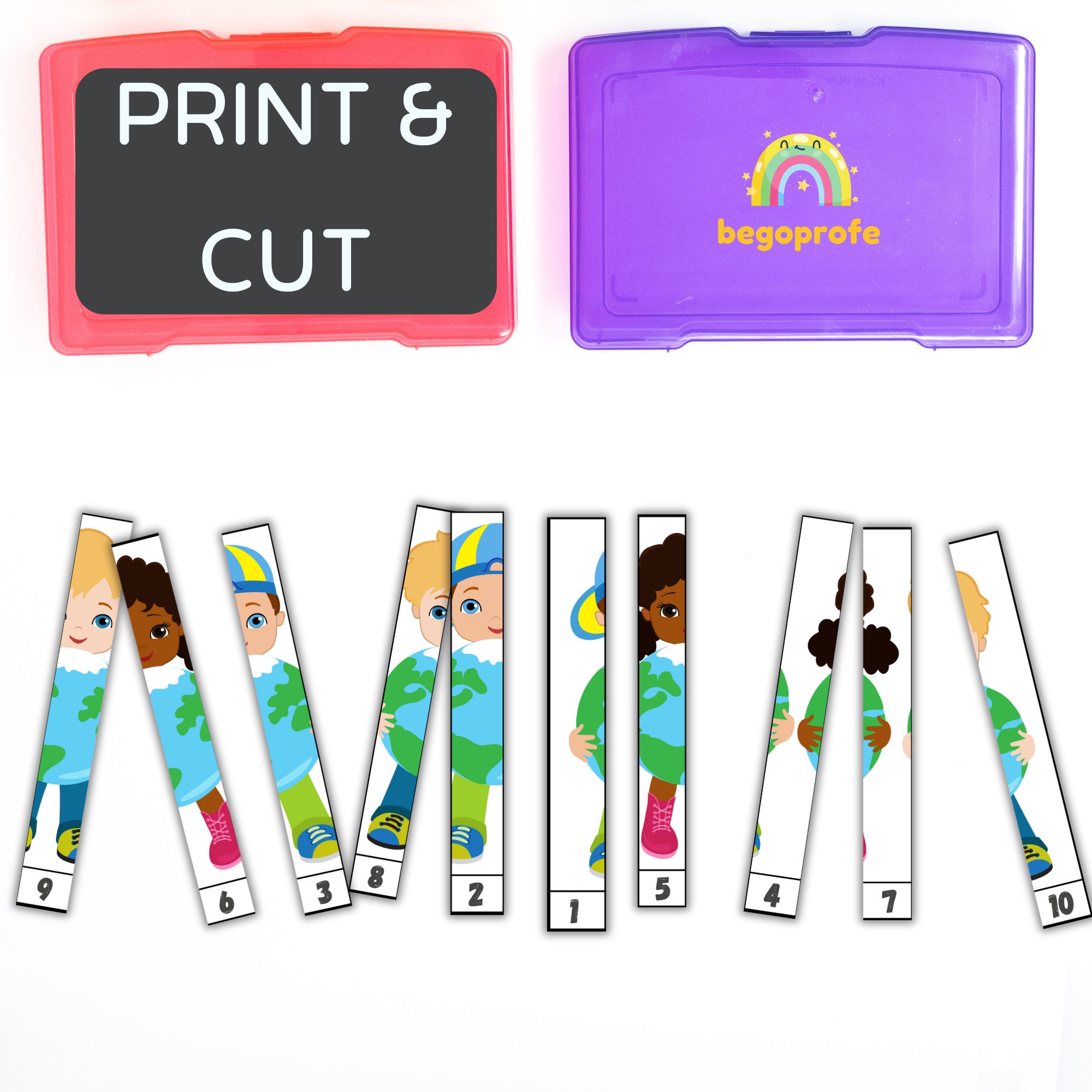 Earth Day Activities for Kindergarten, Number Puzzle, Counting ...