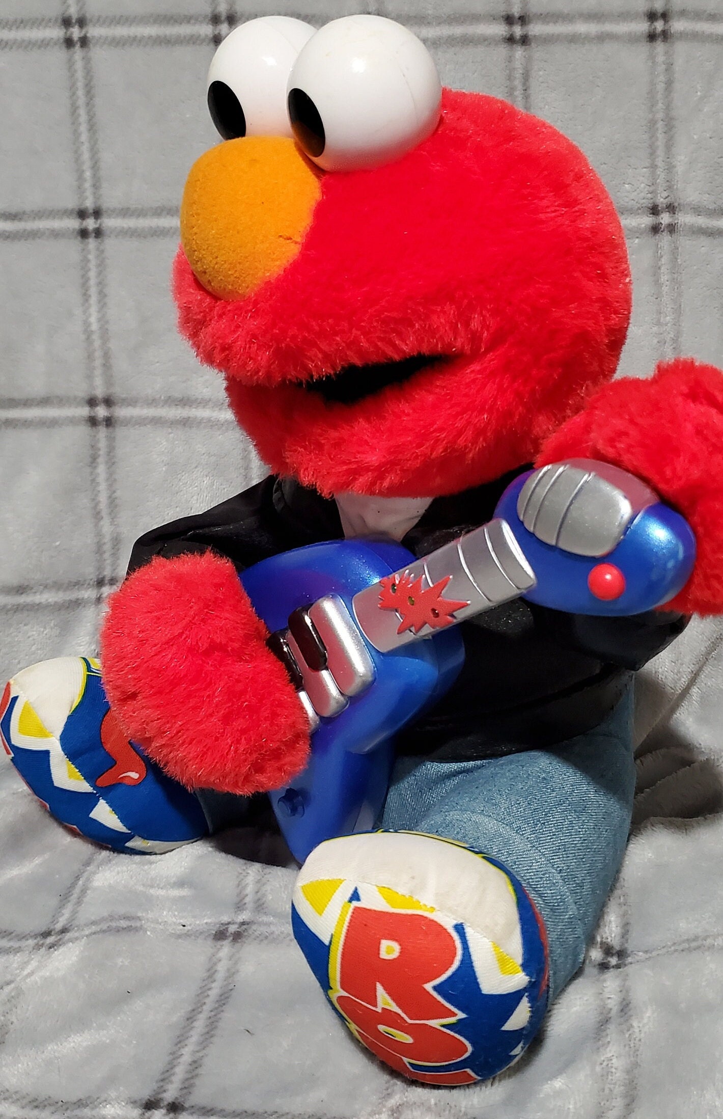 Vintage 90s Tyco Rock and Roll Elmo SINGING Kids Toy Animated ...