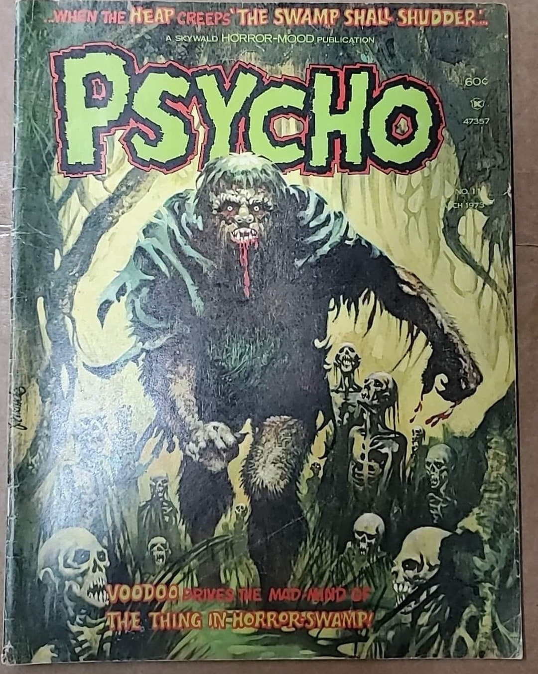 NINE Psycho Magazines 1973-74 by Skywald Publications Very Good ...