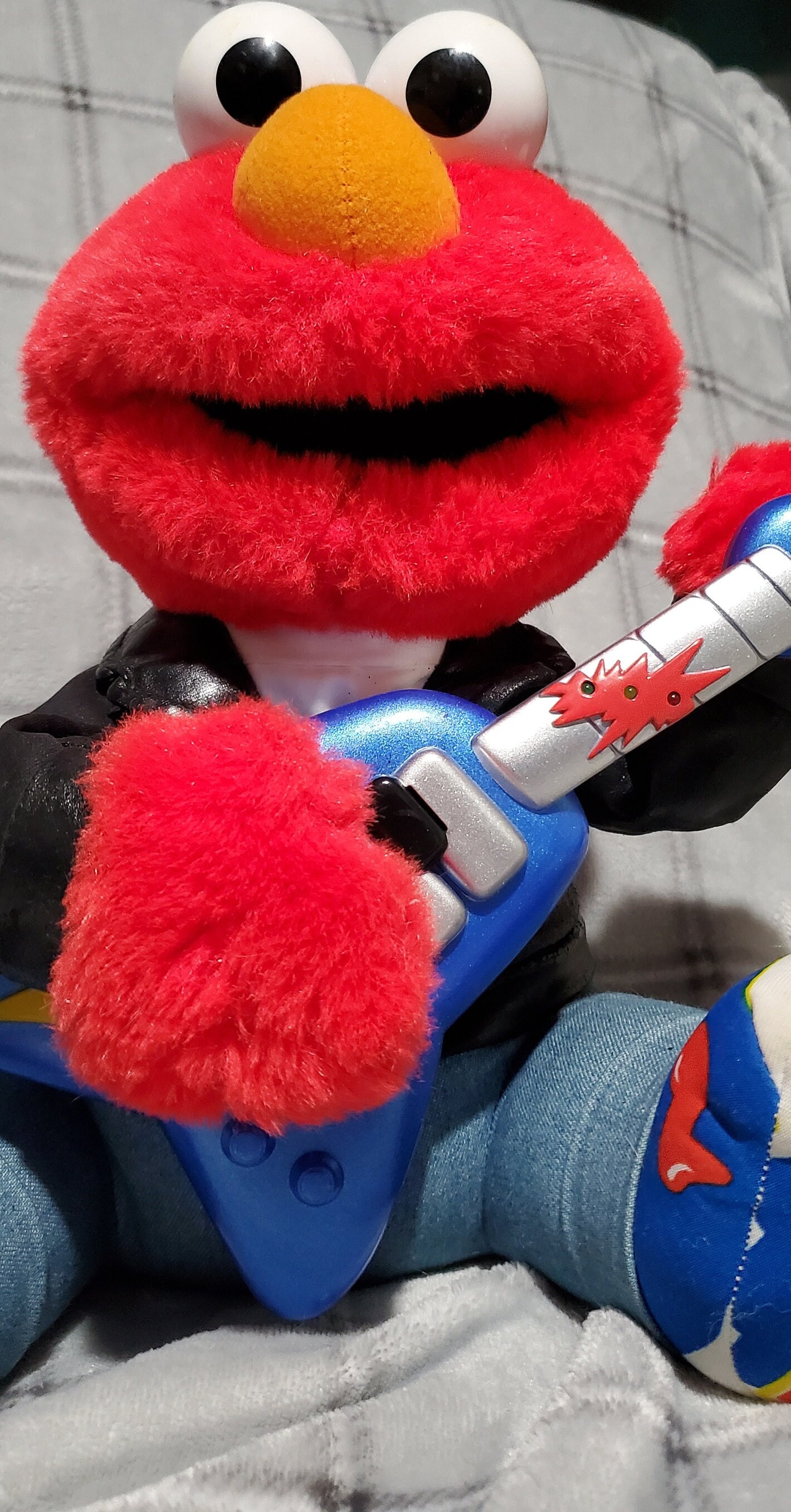 Vintage 90s Tyco Rock and Roll Elmo SINGING Kids Toy Animated ...