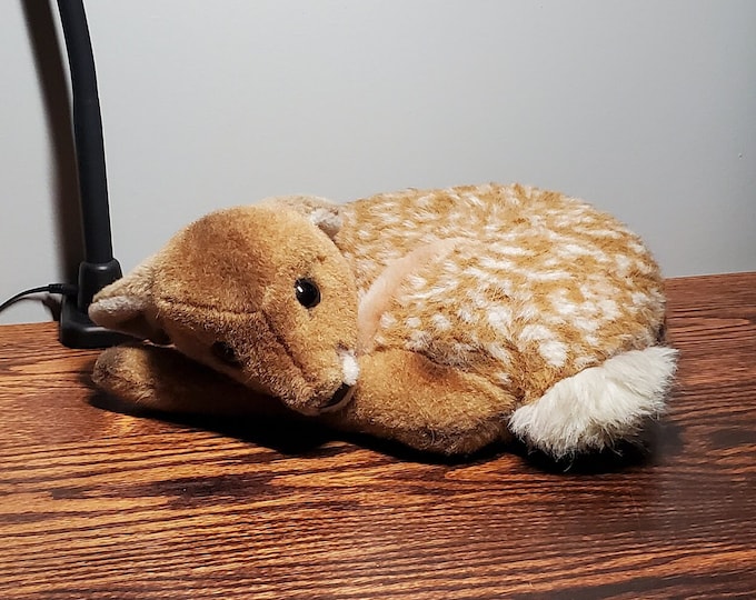 Vintage 1980 STEIFF 14" LORLI FAWN Deer Steiff Lying Down Deer With Ear ...