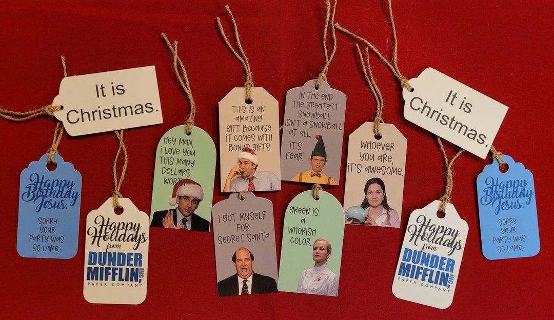 The Office Gift Tags Christmas Tag Gift Tags Tag - Etsy