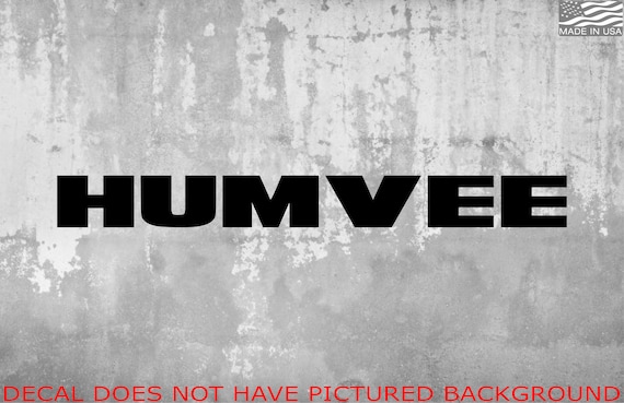 HUMVEE Decal Sticker Vinyl - Etsy