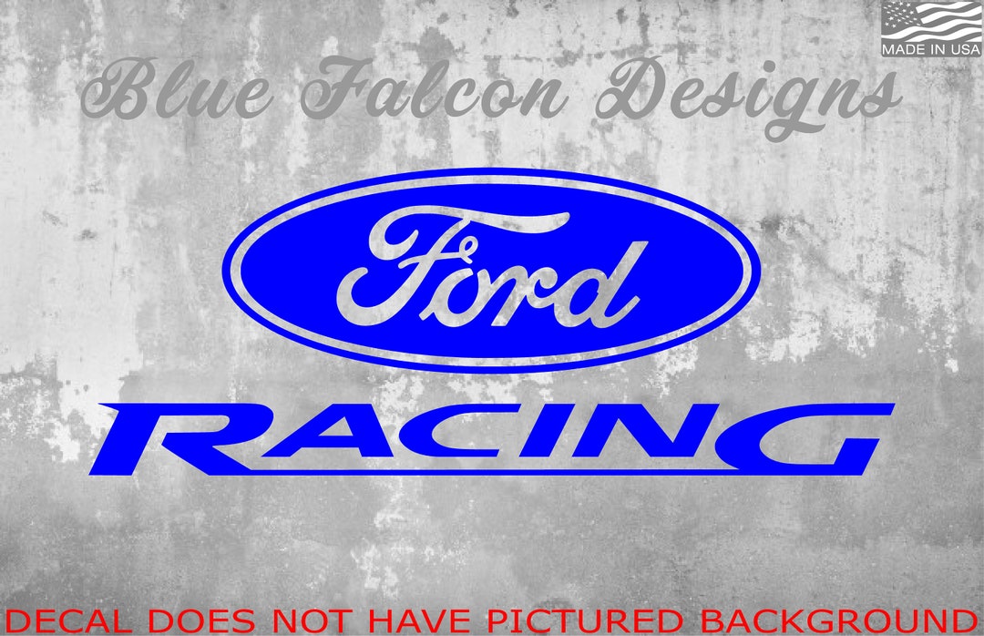 Ford Racing Decal Sticker Vinyl - Etsy