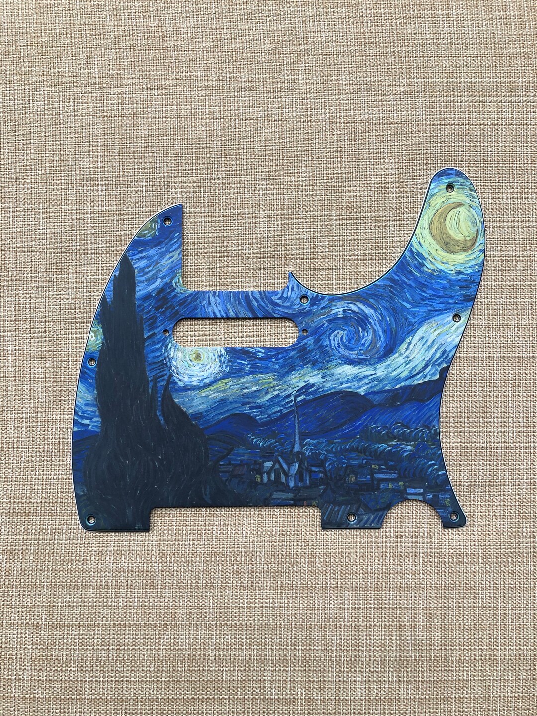 Fender Tele Pickguard / Van Gogh Starry Night / Custom Pickguards ...