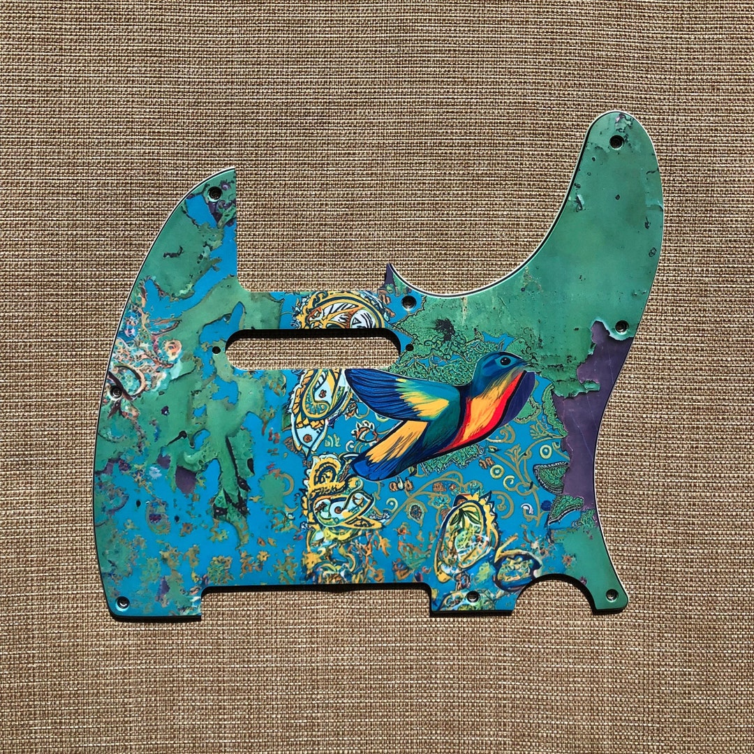 Fender Tele Pickguard / Heavy Relic Vintage Hummingbird Paisley ...