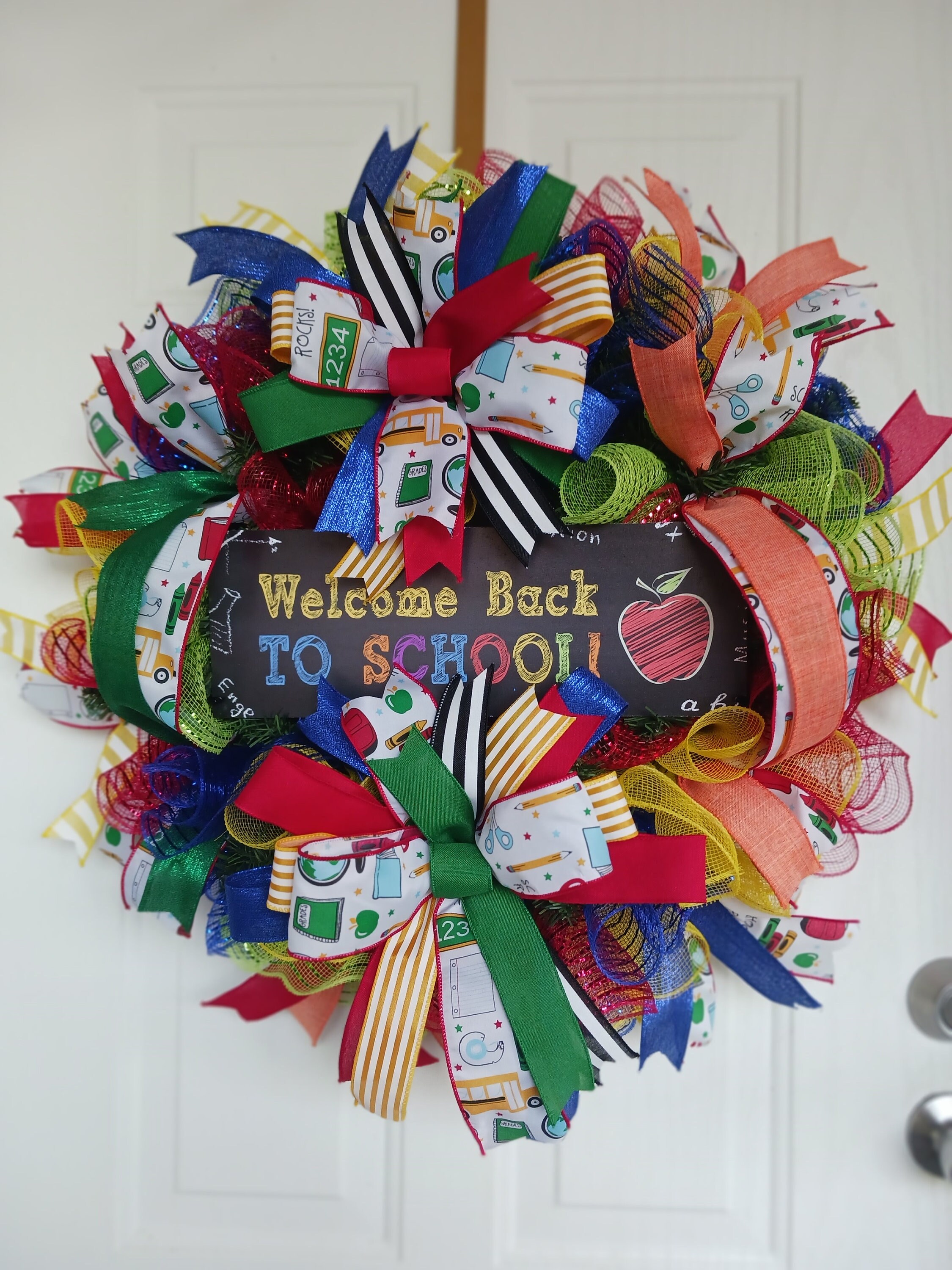 School Wreath,teacher Classroom Wreath,teacher Application,teacher ...