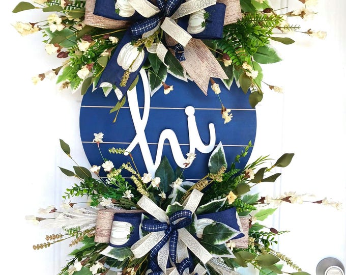 Navy Blue and Gold Swag - Etsy