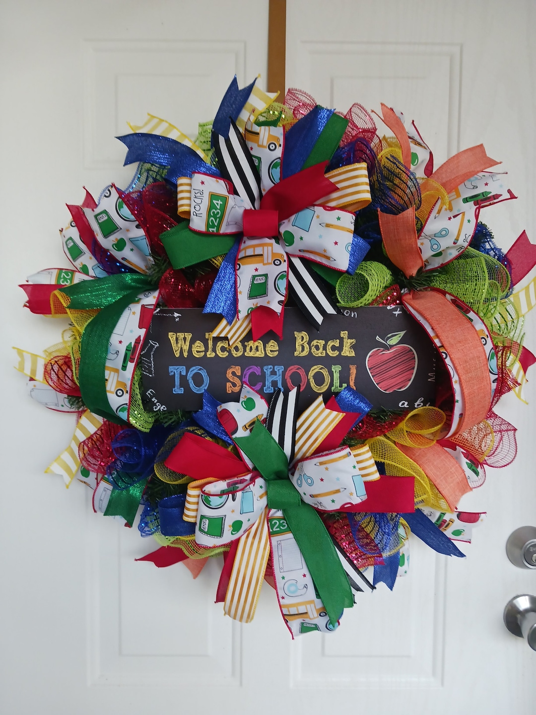 School Wreath,teacher Classroom Wreath,teacher Application,teacher ...
