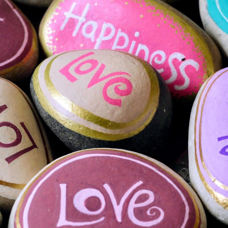 Painted Pebbles - Etsy