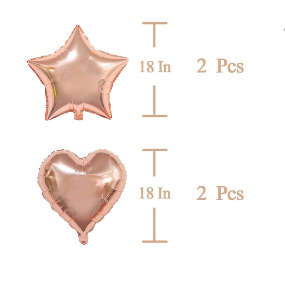 Rose Gold Balloon Decorations ROSE GOLD Happy Birthday Bunting - Etsy