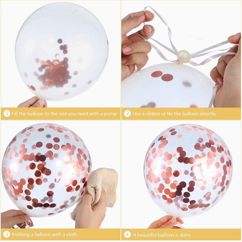 Rose Gold Balloon Decorations ROSE GOLD Happy Birthday Bunting - Etsy