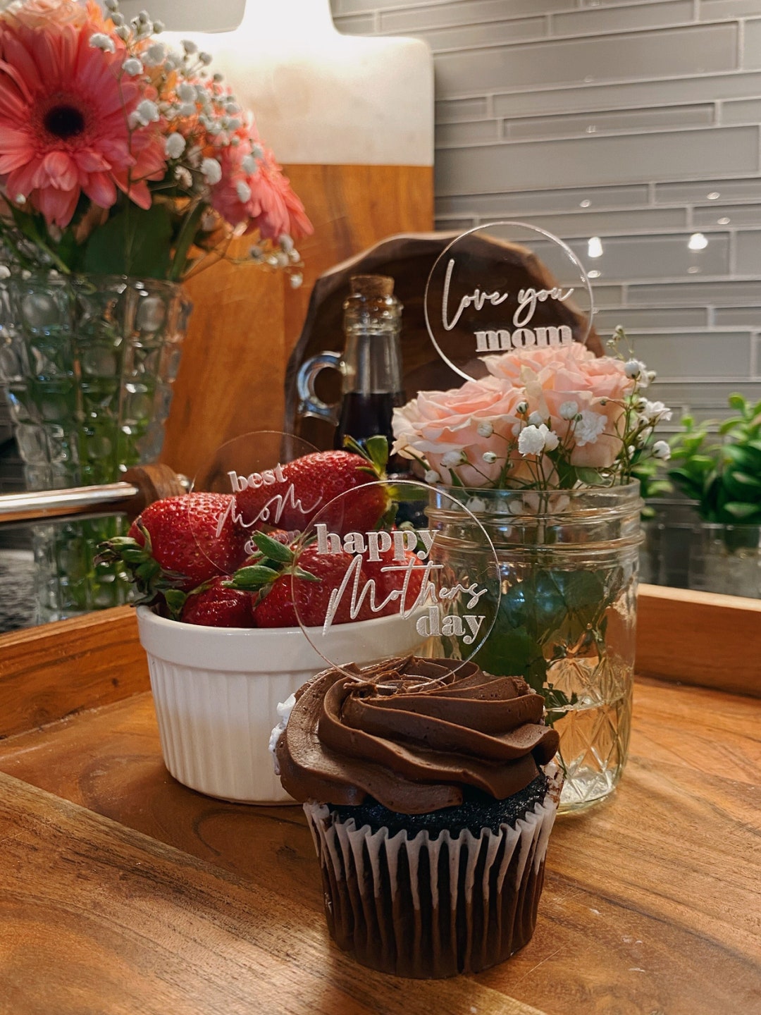 Mother's Day Mini Toppers, Mom Topper - Etsy