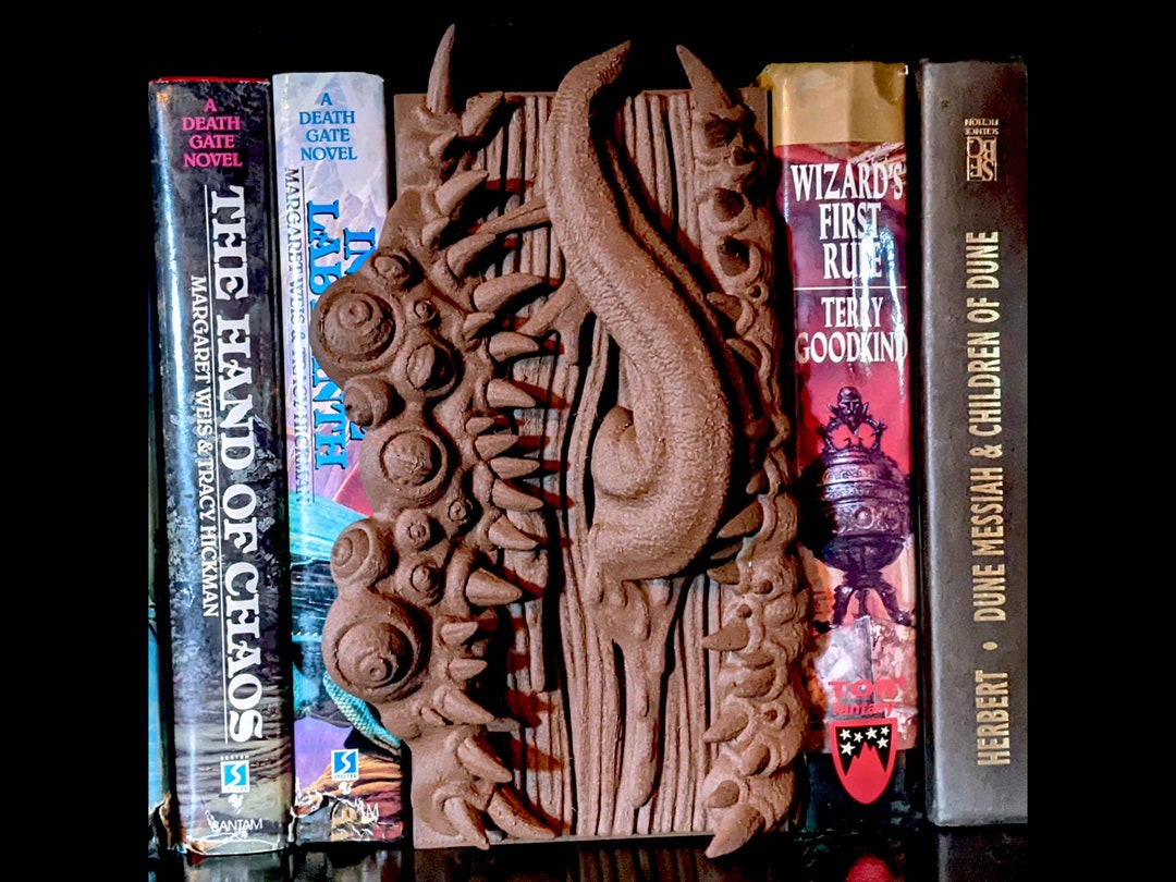 Mimic Book Nook – Fantasy Bookshelf Insert or Bookend | 3D Printed Gift ...