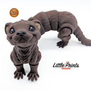 Ferret Fidget Toy Articulating Poseable 3D Printed Pet and Desktop ...