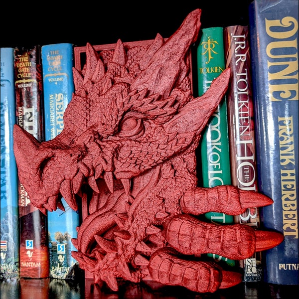 Dragon Bookend Stl - Etsy