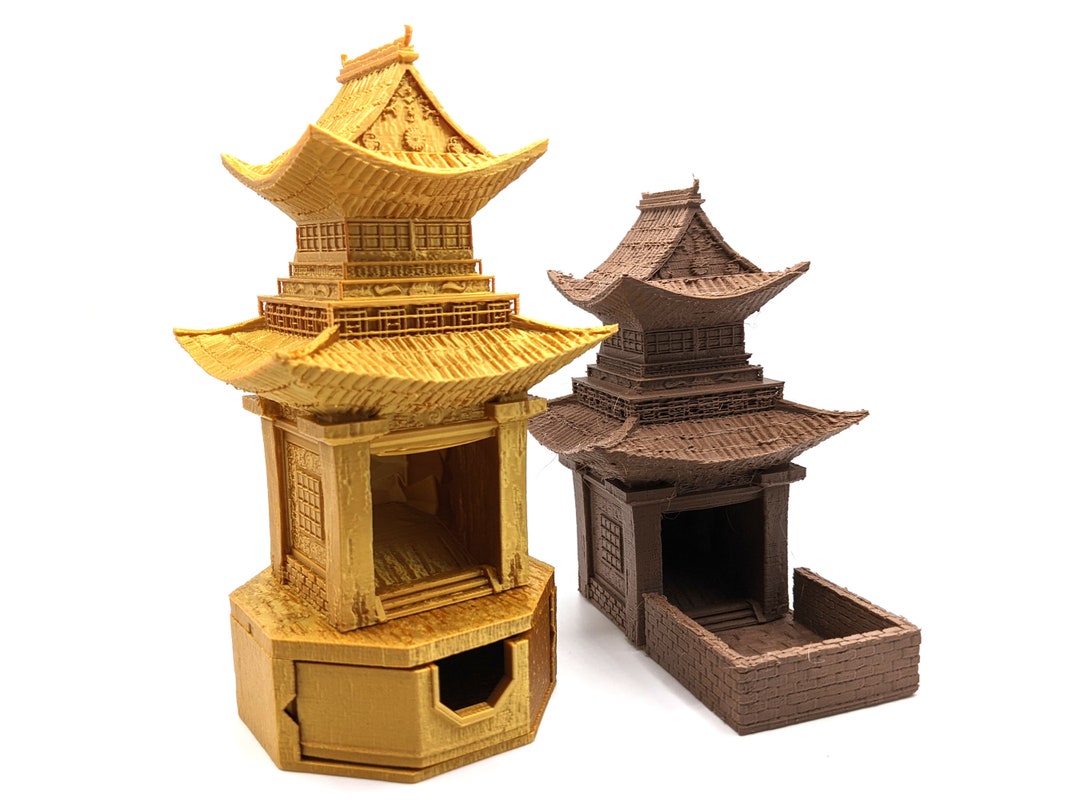 Shogun Dice Tower: 3D Printed Samurai Style Fantasy Dice Roller for D&D ...