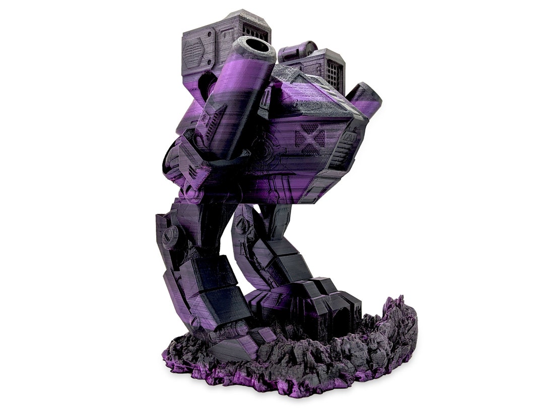 Battle Mech Dice Tower & Tray: 3D Printed Tabletop RPG Accessory or ...