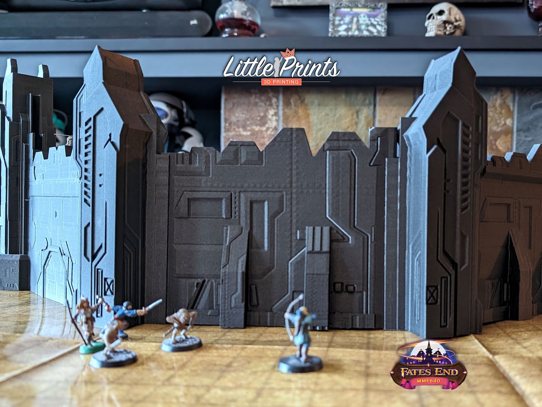 Alien City GM Screen With Dice Towers Modular 3D Printed Designed by ...