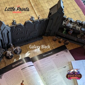 Alien City GM Screen With Dice Towers Modular 3D Printed Designed by ...