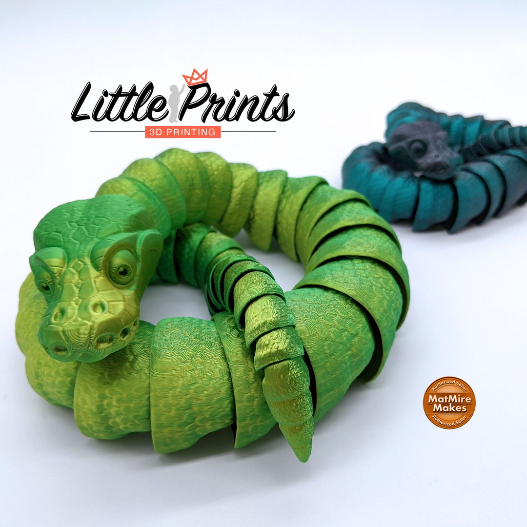 Captivating Ball Python Snake Sensory Toy: Articulated Bliss - Etsy