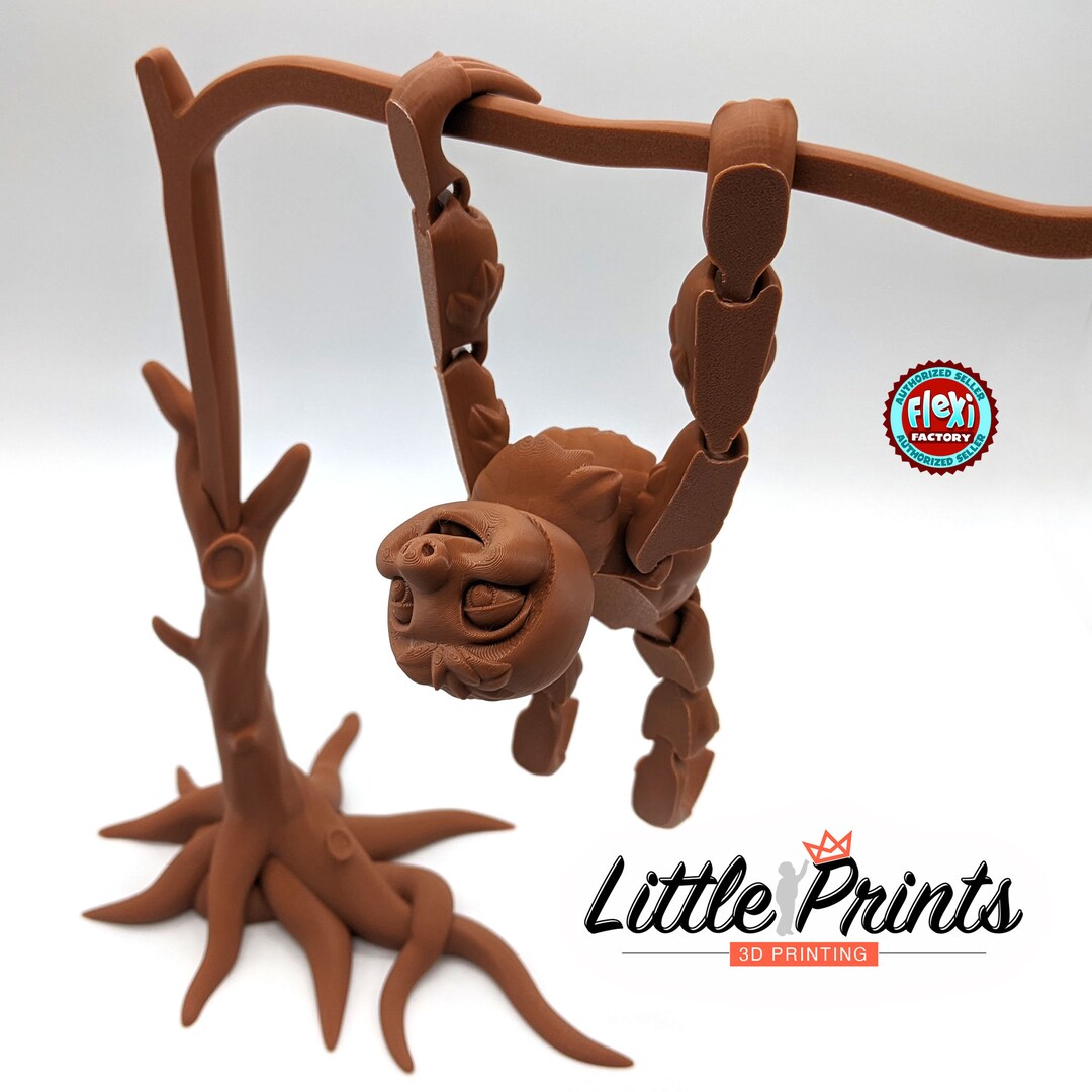 Cute Sloth & Tree Desk Toy Decoration. Articulating Sloth - Etsy