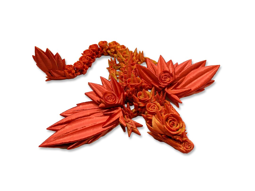 Rosewing Dragon Fidget Toy. Flexible Articulating Dragon 3D Print ...