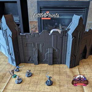 Alien City GM Screen With Dice Towers Modular 3D Printed Designed by ...