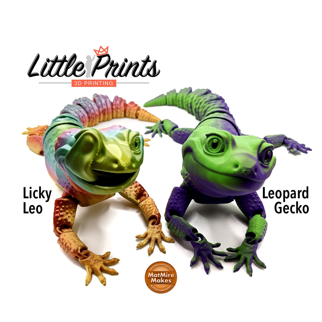 Leopard Gecko Fidget Toy: A Joyful 3D Printed Relaxation Tool for ...