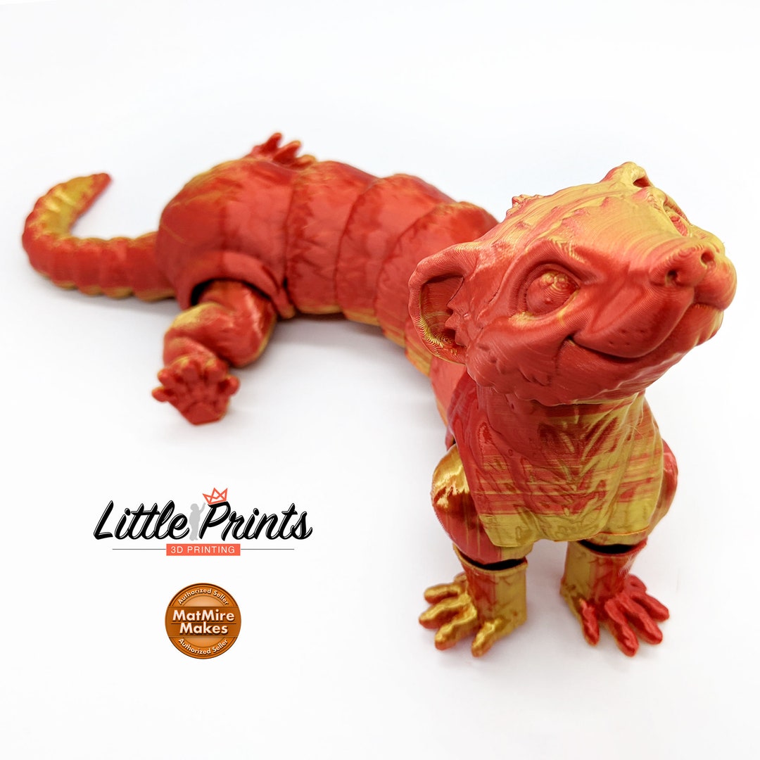 Ferret Fidget Toy Articulating Poseable 3D Printed Pet and - Etsy Canada