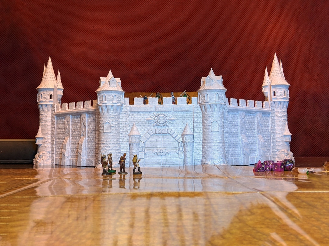 Citadel GM Screen With Dice Towers: 3D Printed Castle for Dnd - Etsy